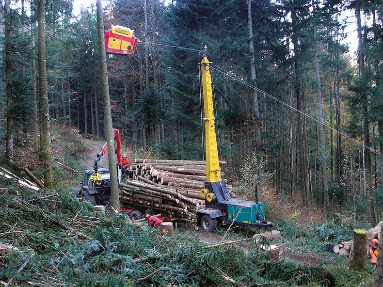 Mechanised Timber Harvesting on Steep Slopes - waldwissen.net