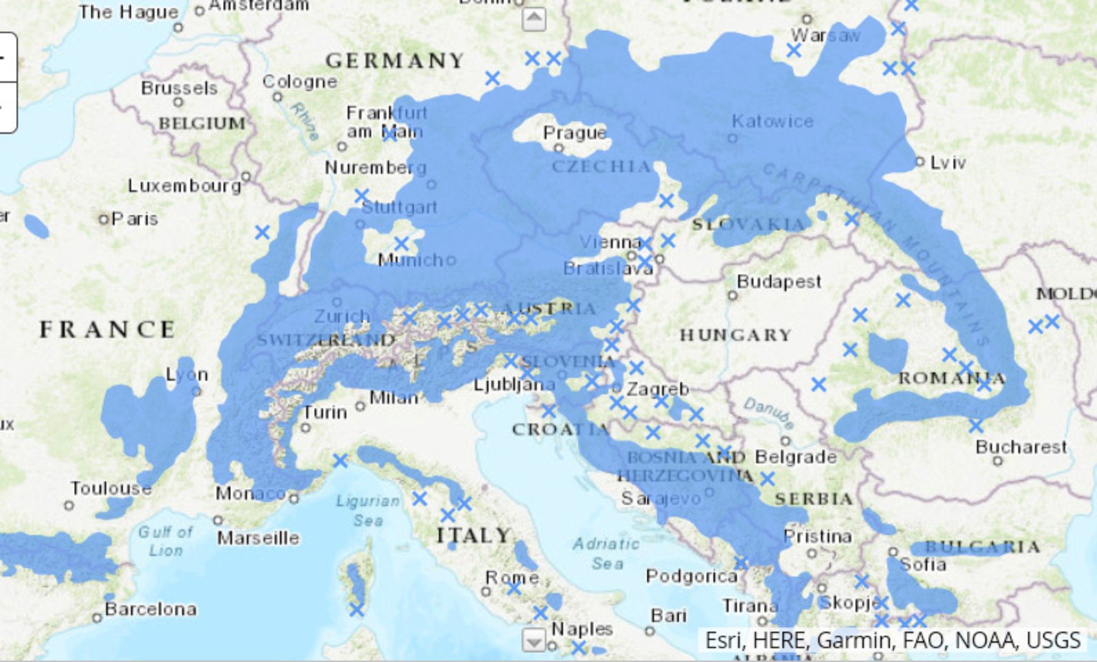 European Tree Species Distribution Maps - waldwissen.net