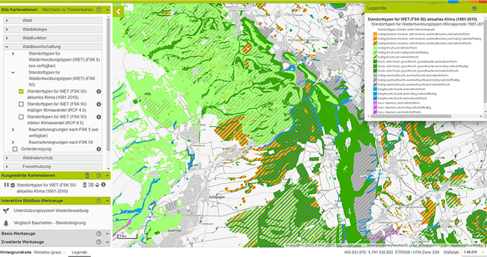 Die Forstliche Standortkarte NRW