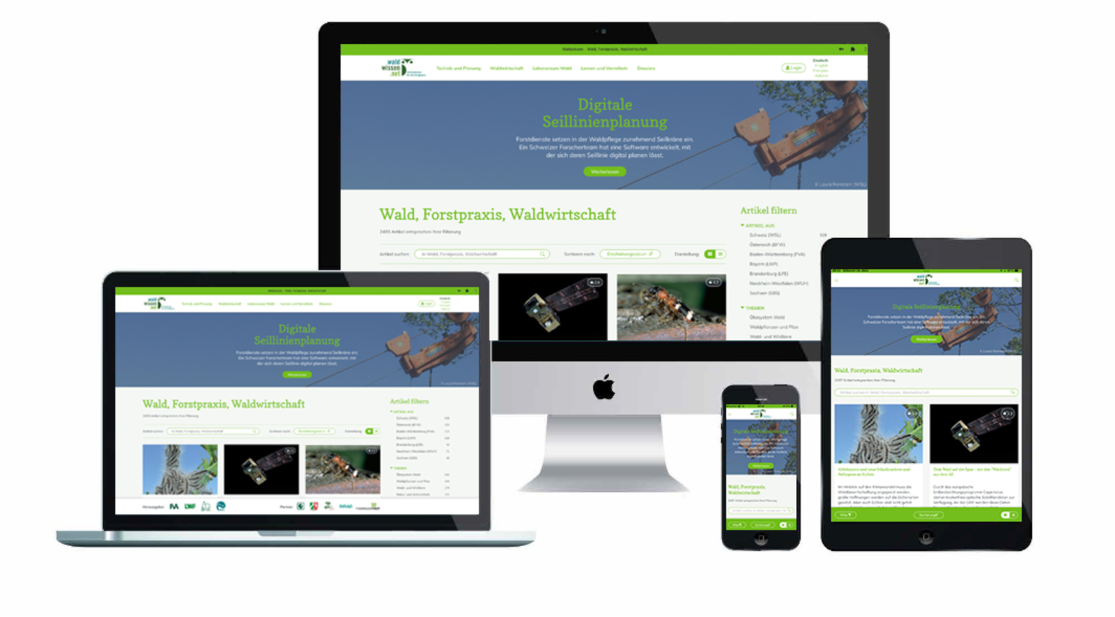 Waldwissen.net als Web App - waldwissen.net